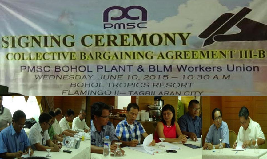 COLLECTIVE BARGAINING AGREEMENT SIGNING