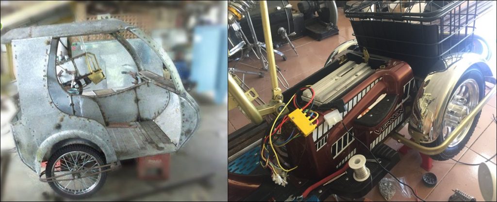 Boholano nears completion of e-tricycle prototype