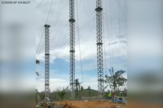 NGCP erects 6 ERS towers; on track to restore transmission of Leyte ...