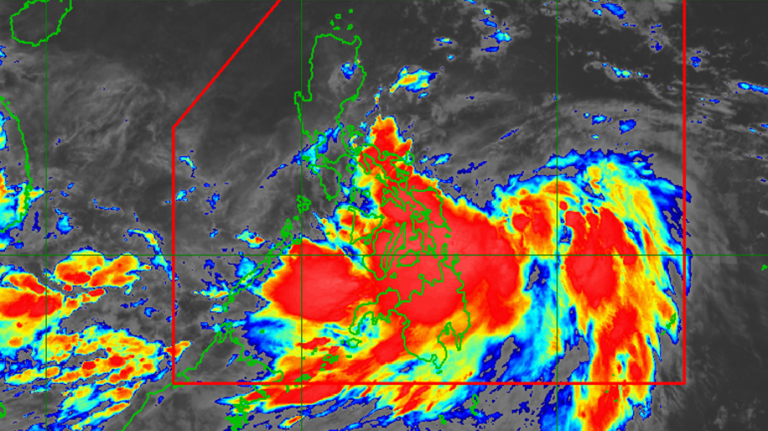 Orange rainfall warning up in Bohol due to ‘Paeng’